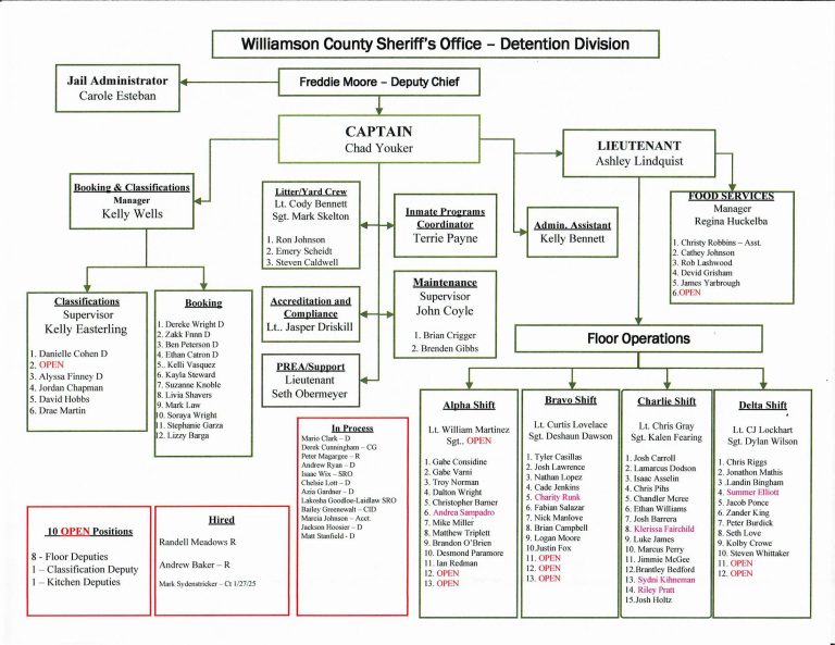 Organizational Chart - Williamson County Sheriff’s Office