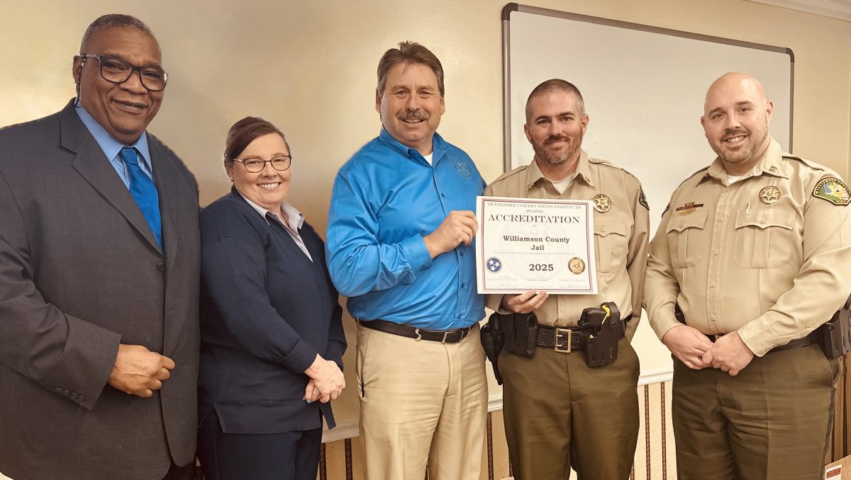 WCSO Detention Center Receives Recertification as a TCI Tier One ...